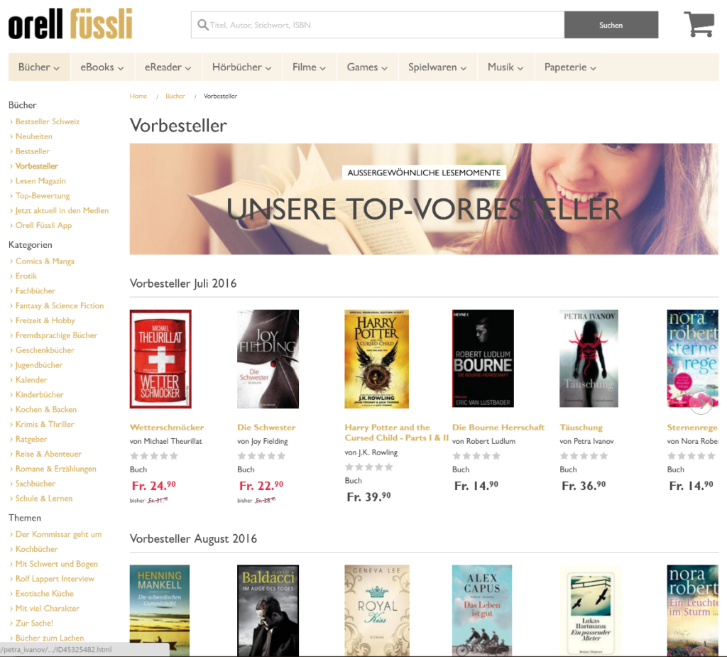 Erfahrungen mit dem Online Shop von Orell Füssli - Erfahrungenmit.ch